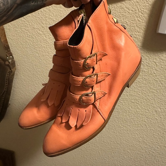 Modern Vice | Shoes | Modern Vice Jett Ankle Boots 375 Peach | Poshmark